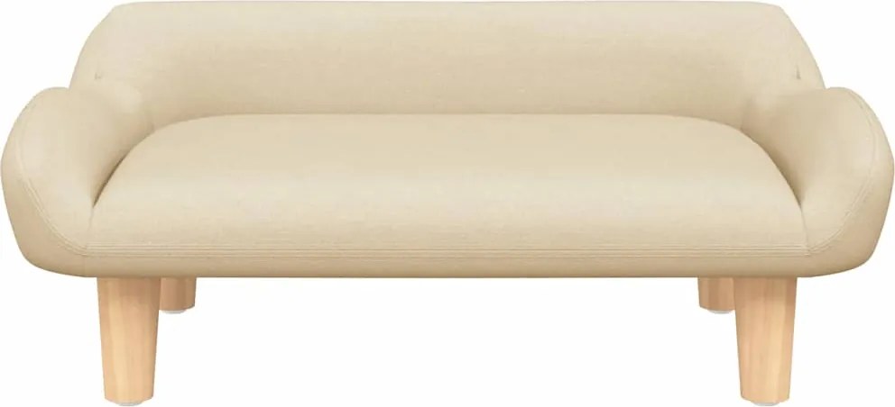 Dětská pohovka krémová 70 x 40 x 24 cm textil 3196343