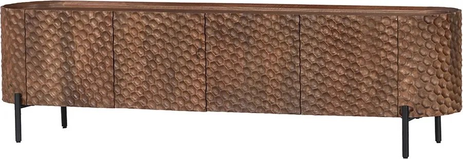 Designový TV stolek Zaxson 200 cm hnědé mango