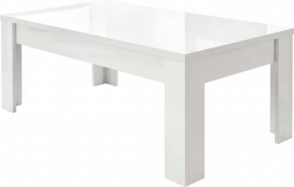 XXXLutz KONFERENČNÍ STOLEK, vysoce lesklá bílá, kompozitní dřevo, 122/65/45 cm MID.YOU - Online Only konferenční stolky - 001844007101
