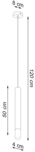 Sollux SL.0957 - Lustr na lanku VIZIER 1xG9/12W/230V bílá