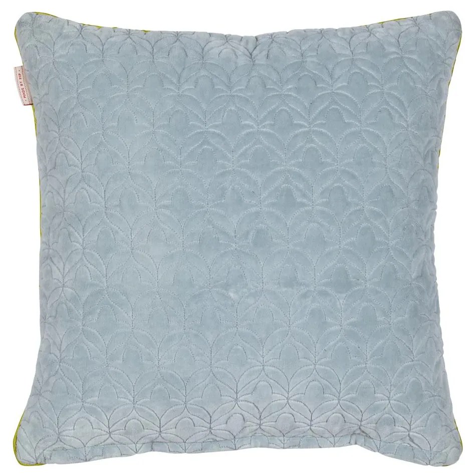 Pip Studio Quilty Dreams polštář 45x45cm, modro-zelený (Velvet dekorační polštář 45x45cm s výplní dvoubarevný)