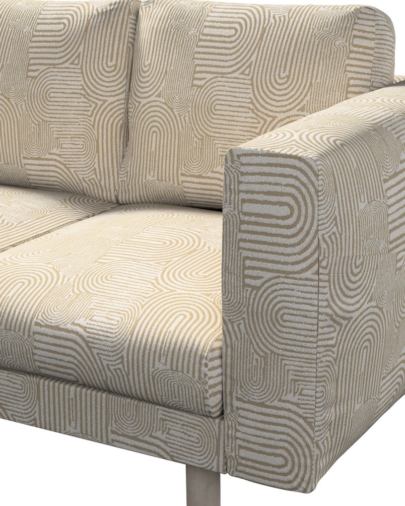Potah na pohovku IKEA Norsborg 3-místná barva béžová látka pletený vzor, vzorované