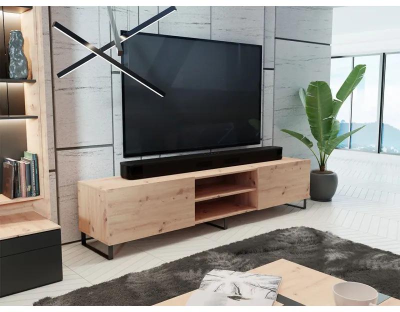 TV stolek Manire 160, Barva dřeva: dub artisan / černý