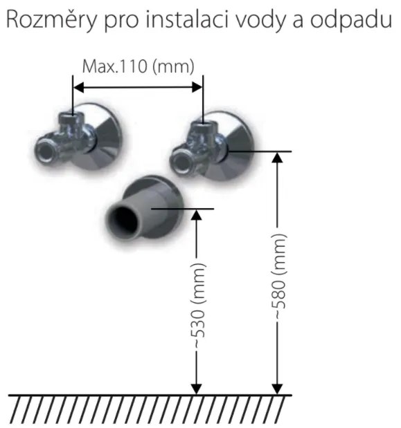 Intedoor BOX ELITE 100 2Z skříňka s umyvadlem Barva: 26 - Dub Gladstone, Úchytka: RND/G - lesk