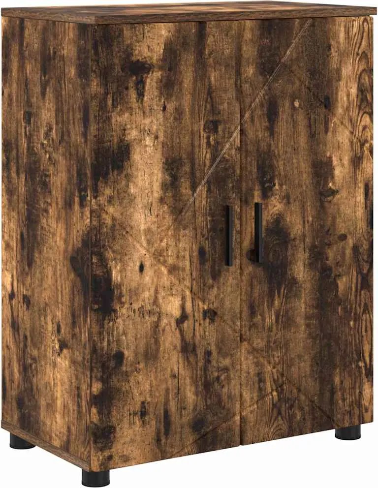 Sada koupelnového nábytku 4 ks Kouřový dub 61 x 35 x 64 cm 3393008