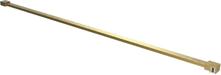 Erga Paris, sprchová zástěna Walk-In 30x200 cm, 8mm sklo námraza, zlatý matný profil, ERG-V02-PARIS-030x200-FR-GB
