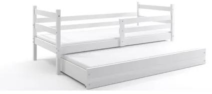 Dětská postel s výsuvnou postelí ERYK 200x90 cm Bílá