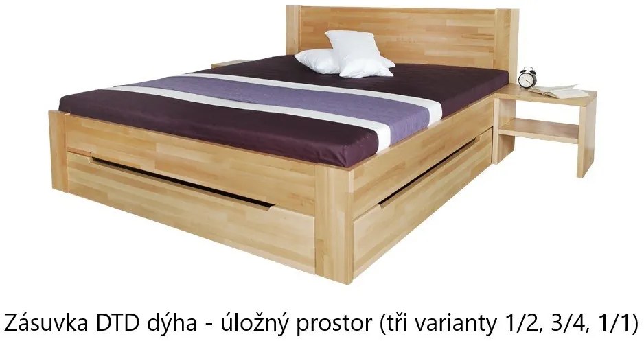 MRAVA, s.r.o. Dvoulůžková postel SILVANA ROZMĚR: 140 x 200 cm