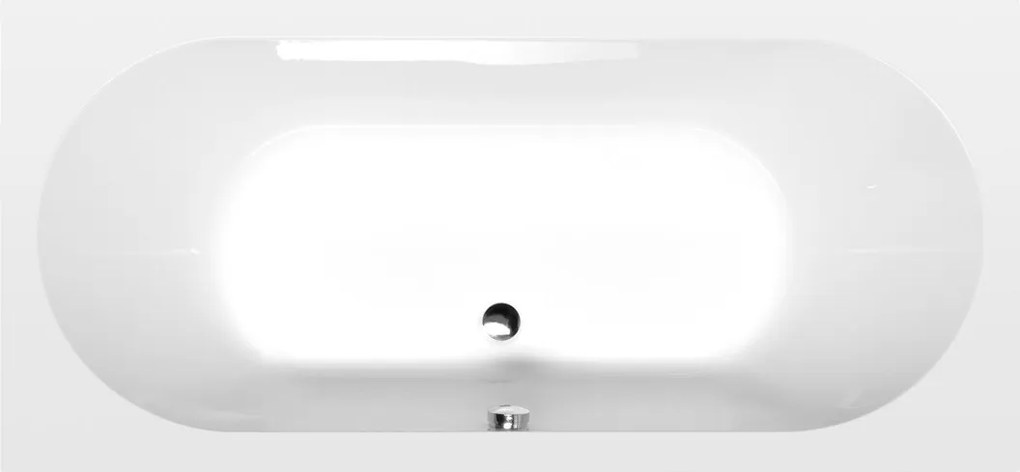 Aqualine Aqualine, JIZERA obdélníková vana 170x80x39cm, bílá, G1780
