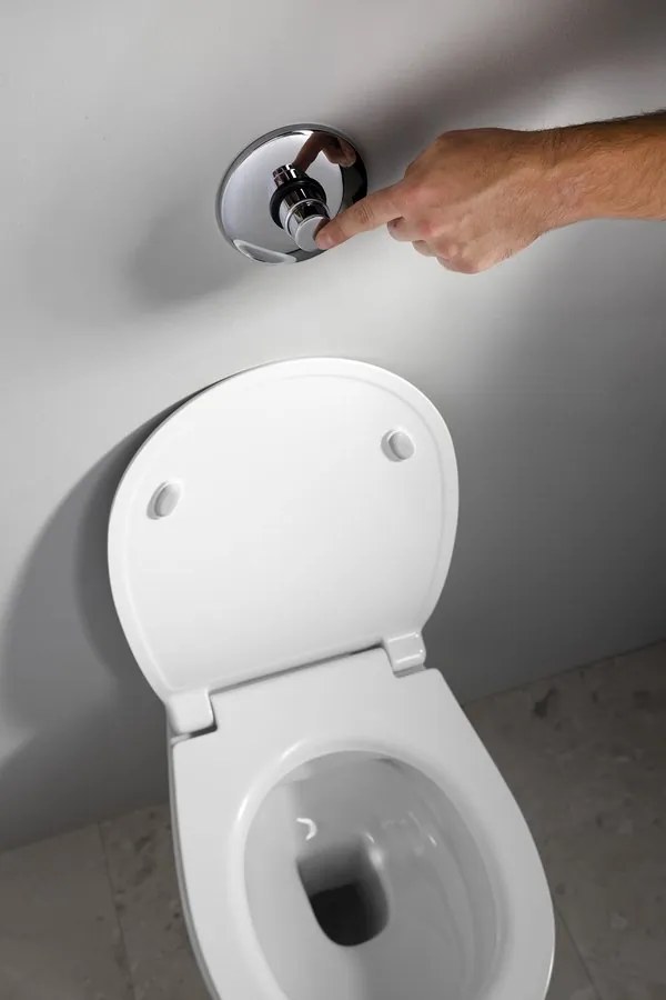 Bruckner Tempor podomítkový tlačný ventil pro wc chrom 937.470.1