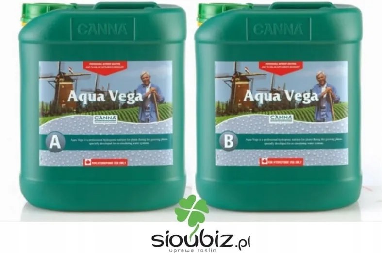 Canna Aqua Vega A/b 2 x 5 l hnojivo pro rostliny pro růst hydroponie, pěstování