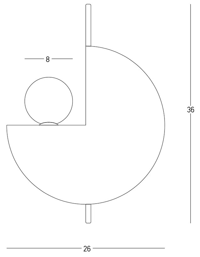 Zambelis 22203 nástěnné svítidlo zelené, 1xG9, 36cm