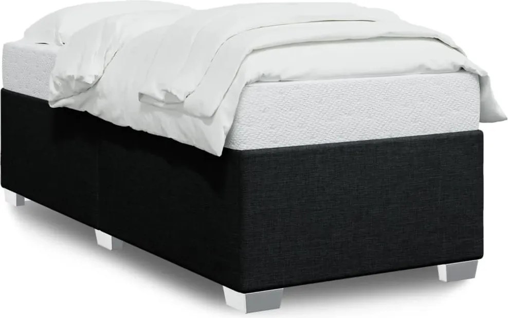 Rám postele bez matrací černá 90x200 cm textil 3284445