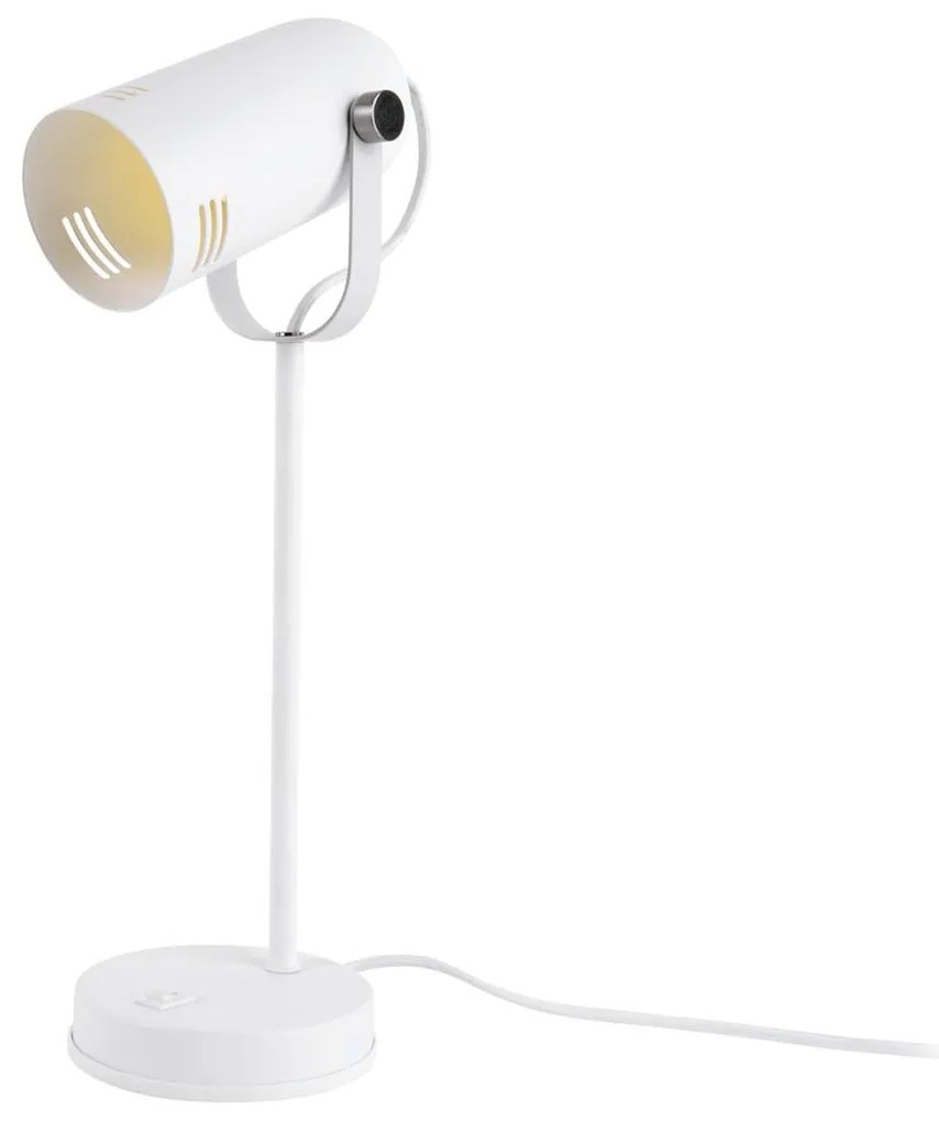 LEITMOTIV Stolní lampa Husk – bílá ∅ 12,5 × 46 cm