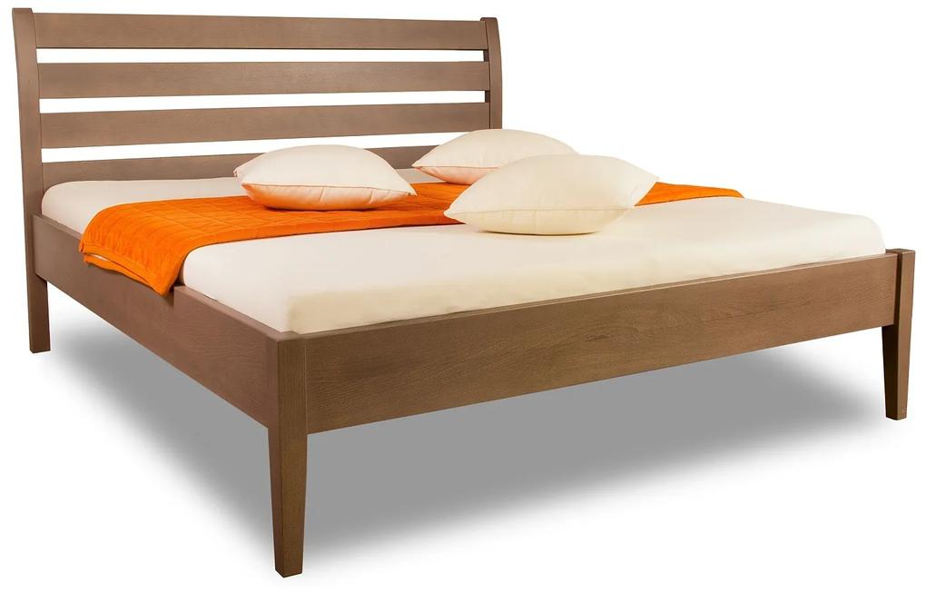 Krajča Manželská postel z masivu Alameda 180 x 220 cm Povrchová úprava: Bílá, Druh dřeva: Buk