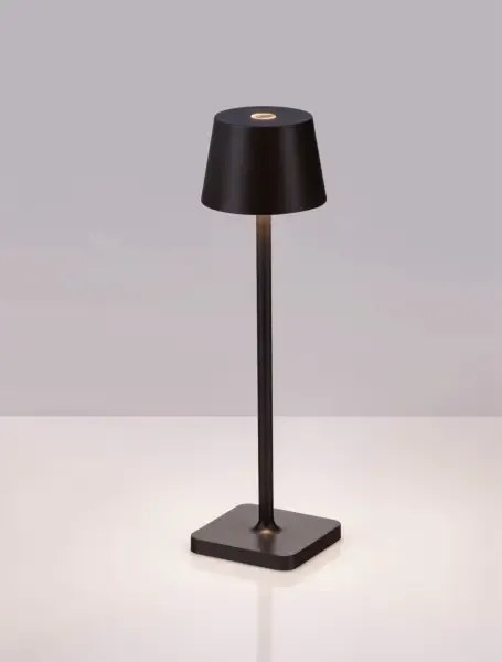 Venkovní stolní lampa Deck černá