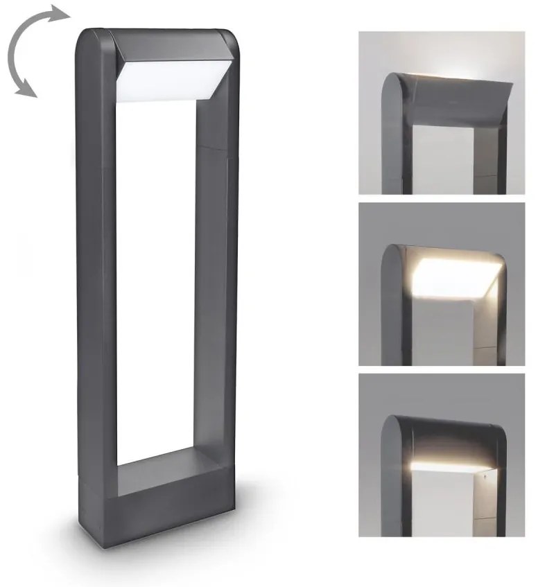Brilagi - LED Venkovní lampa CROTONE LED/7W/230V antracit IP54 50 cm