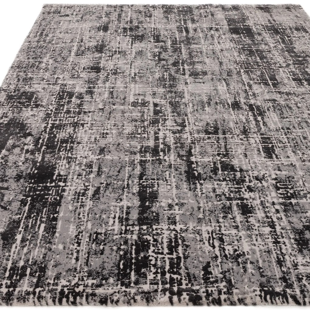 Tribeca Design Kusový koberec Zoom Abstract Black Rozměry: 200x290 cm