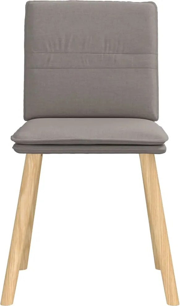Jídelní židle 4 ks taupe textil 3315361