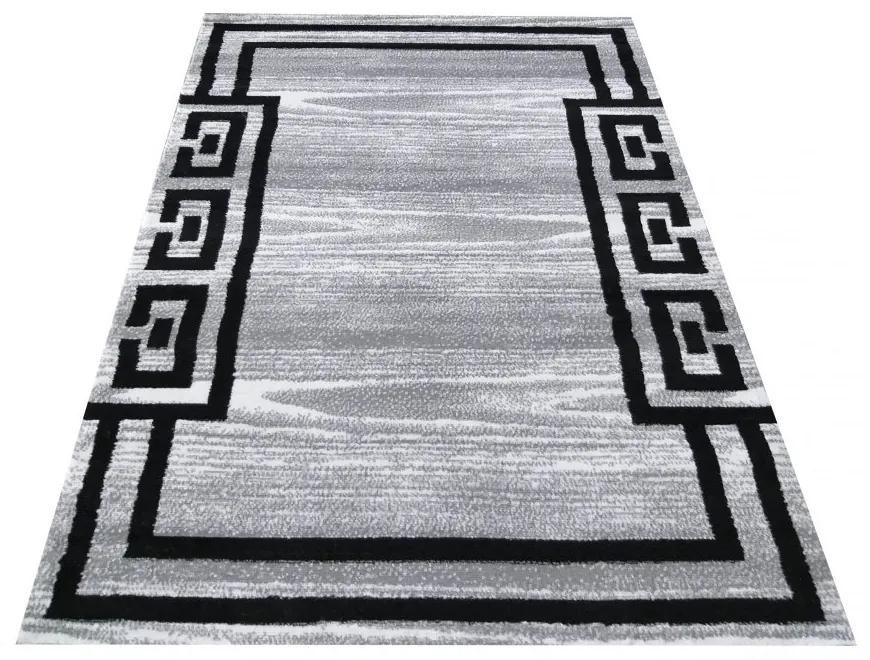 Šedo černý koberec s ornamentem Šířka: 200 cm | Délka: 290 cm