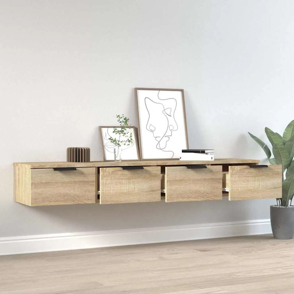 Nástěnné skříňky 2 ks dub sonoma 68x30x20 cm kompozitní dřevo 3115894