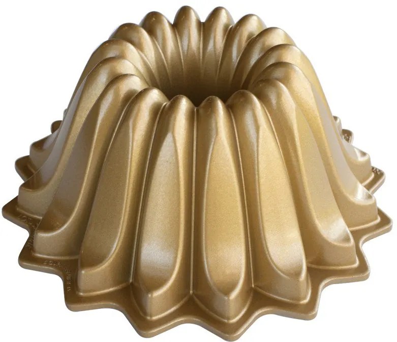 Nordic Ware Forma na bábovku Lotus, zlatá