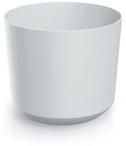 PROSPERPLAST Květináč - TUBO Průměr: 12,8 cm, Barva: světle šedá