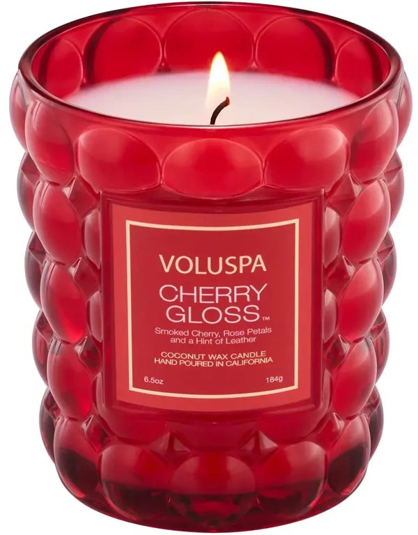 Voluspa – vonná svíčka Cherry Gloss (Třešňový lesk), 184 g