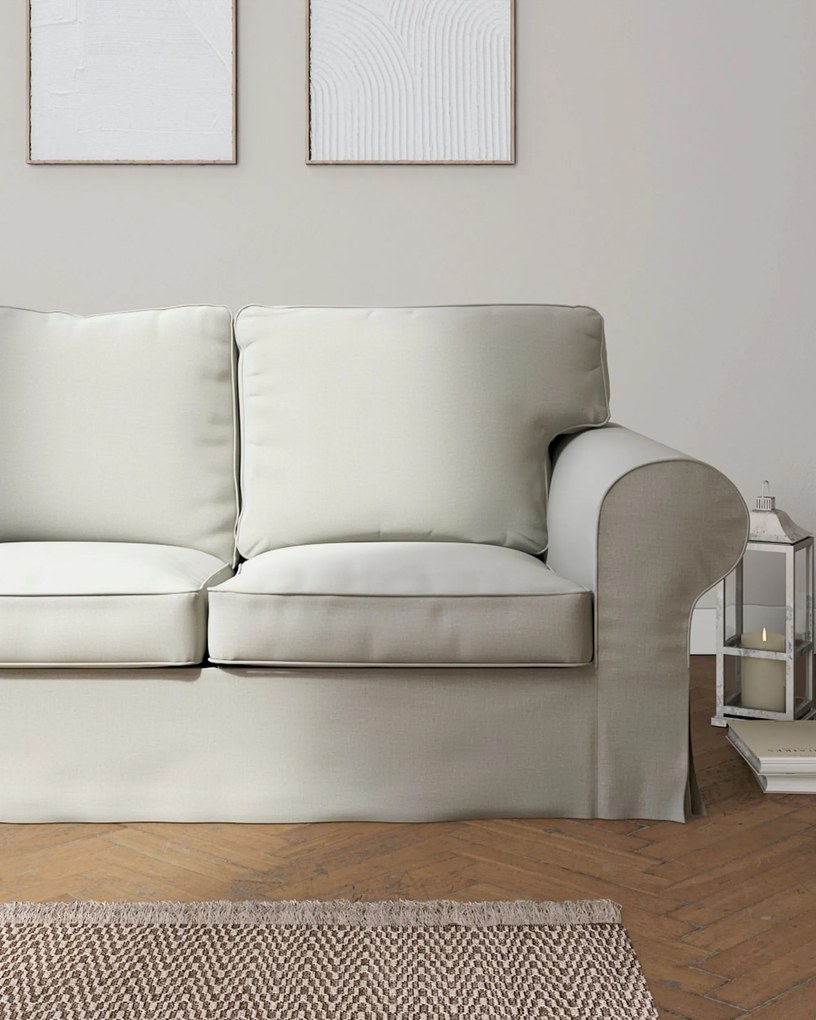 Potah na pohovku IKEA  Ektorp 3-místná, rozkládací STARÝ MODEL PIXBO barva zelená látka sametová