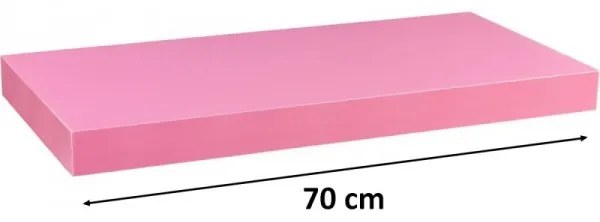 Nástěnná police STILISTA VOLATO - růžová 70 cm OEM M31054