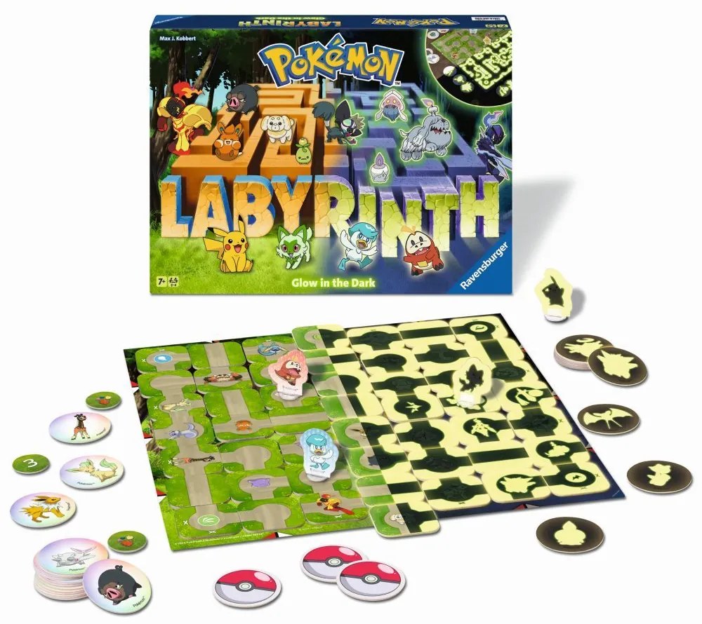 Ravensburger Labyrinth Pokémon Noční edice