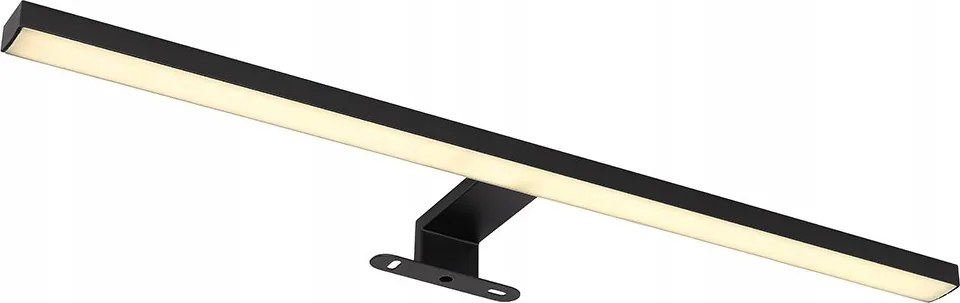 Led koupelnové nástěnné svítidlo Jaime stylish 12W, černá matná, 60 cm, IP44