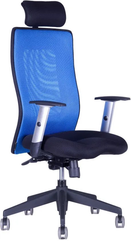 Office Pro Kancelářská židle CALYPSO GRAND SP1 - s podhlavníkem, 14A11, modrá