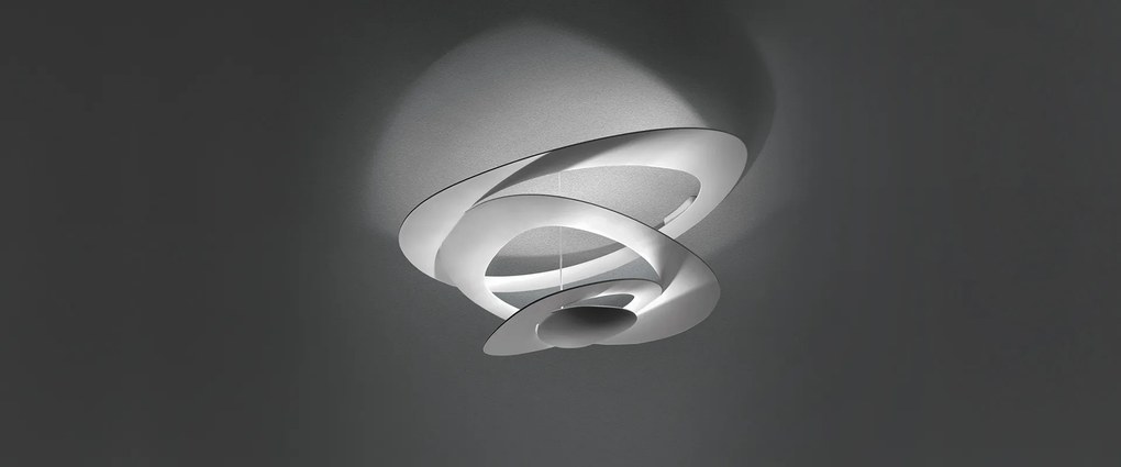 Artemide 1255110A Pirce mini soffitto LED, bílé designové stropní svítidlo, 44W LED 3000K, prům.69cm