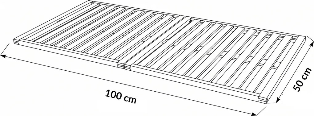 Bambusová koupelnová předložka AVELA, 100 x 50 cm