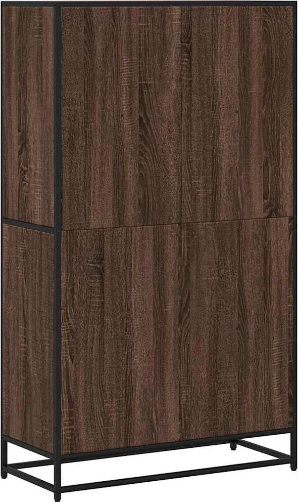 Knihovna hnědý dub 80,5 x 35 x 139 cm kompozitní dřevo 3300849