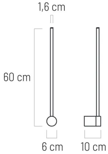 Klausen 141014 - LED Nástěnné svítidlo VIZIO LED/7W/230V černá