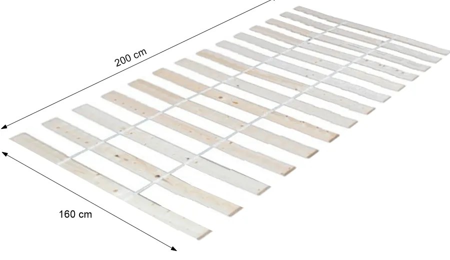 Kondela Rolovaný rošt, 160x200 cm, PLAZA
