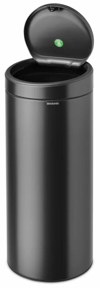 Tmavě šedý dotykový ocelový odpadkový koš 30 l Touch Bin – Brabantia