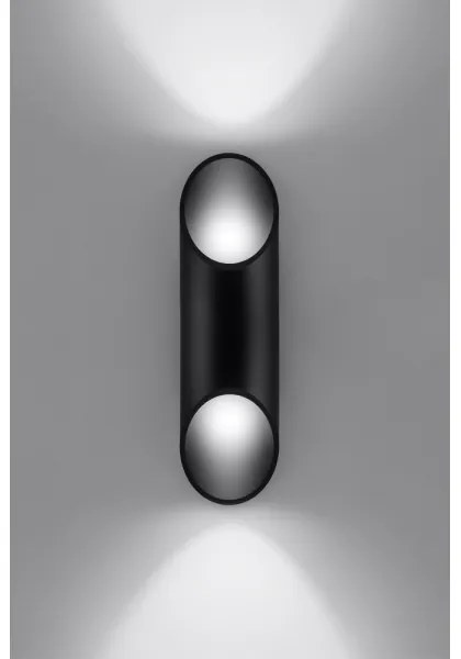 Sollux SL.0114 - Nástěnné svítidlo PENNE 30 1xG9/40W/230V černá