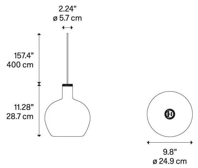 Diesel Flask C cluster, závěsné svítidlo z šedého metalického skla, 1x15W E27, prům. 24,9cm