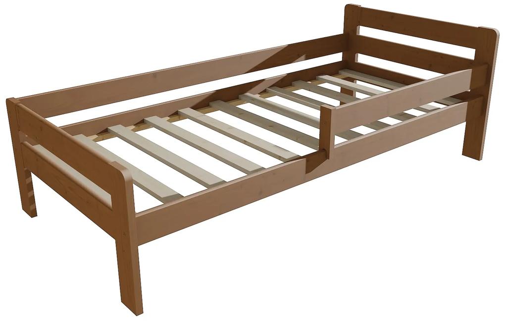 Vomaks Dětská postel se zábranou VMK002C KIDS Rozměr: 100 x 200 cm, Barva: surové dřevo