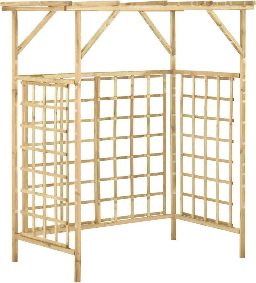 Zahradní pergola pro dvě popelnice impregnované borové dřevo 316063