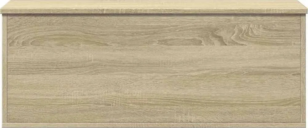 vidaXL Úložný box 90 x 35 x 35 cm kompozitní dřevo [840682] Barva: kouřový dub