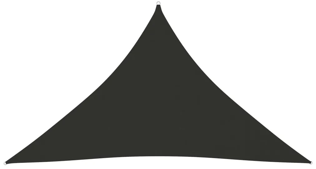 135114 vidaXL Stínící plachta oxford trojúhelníková 2,5x2,5x3,5 m antracitová