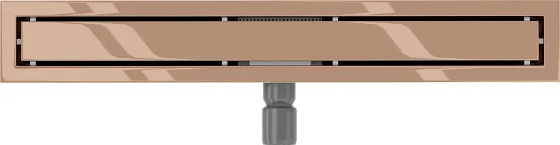 Mexen Flat M13 lineární odtok 2v1 60 cm, růžové zlato - 1610060-15