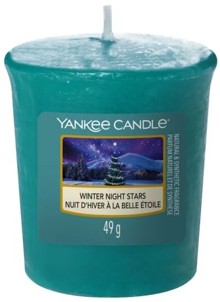 Yankee Candle Vonná Svíčka Votivní Winter Night Stars, 49 g