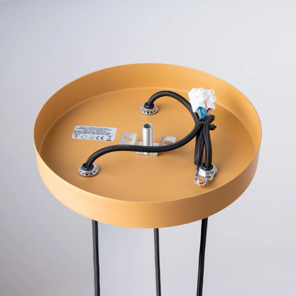 Sollux Lighting Závěsné svítidlo ARCHE 3P zlaté
