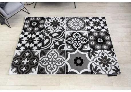 koberec ALTER Porto květiny šedá velikost 160x220 cm | krásné koberce cz