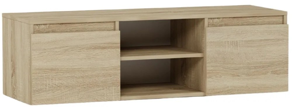 Moderní bezúchytkový TV stolek MODERN 120 cm - různá barevná provedení sonoma mix bílá